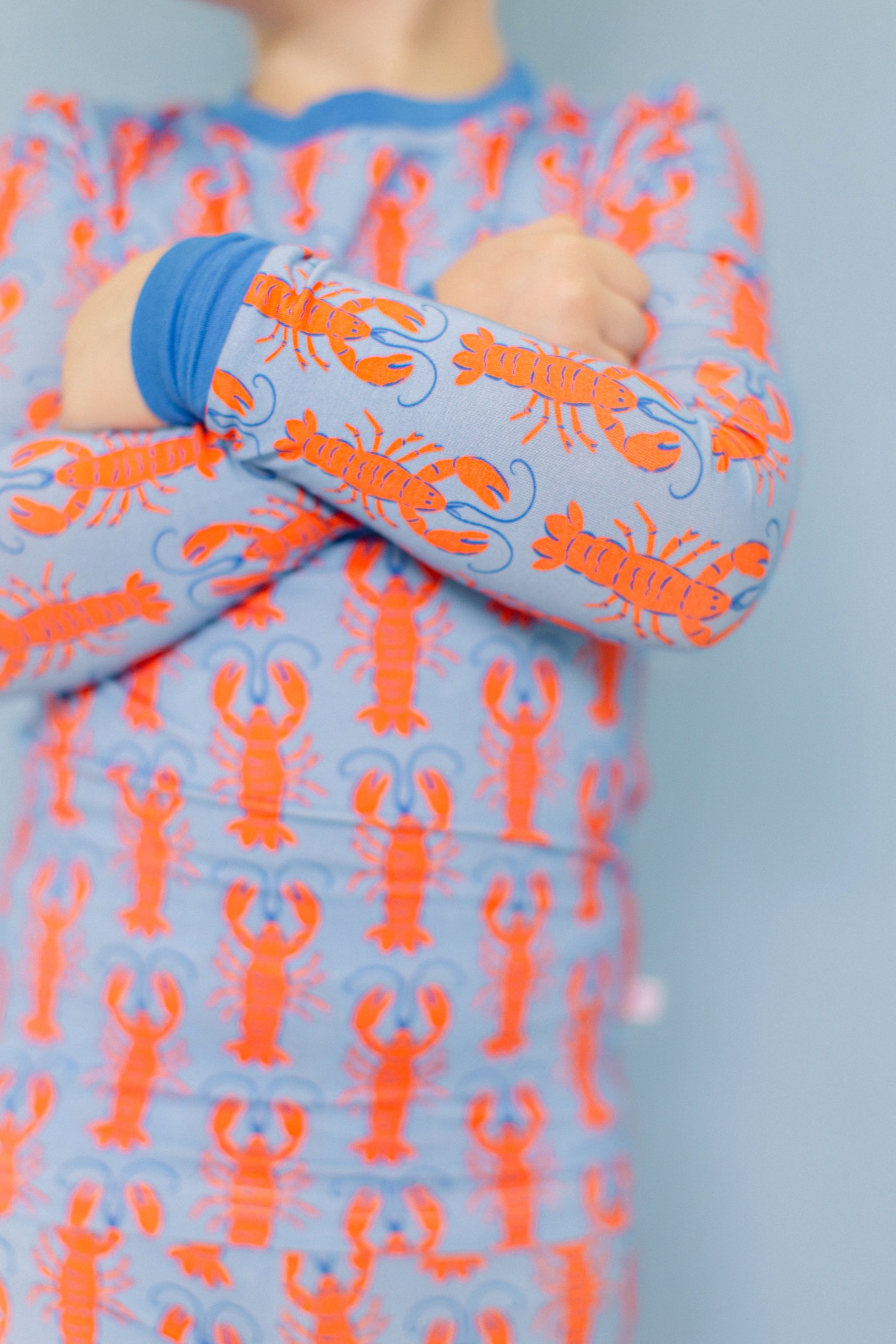 Blue Lobster Bamboo Pajamas I Poppy Kids Co